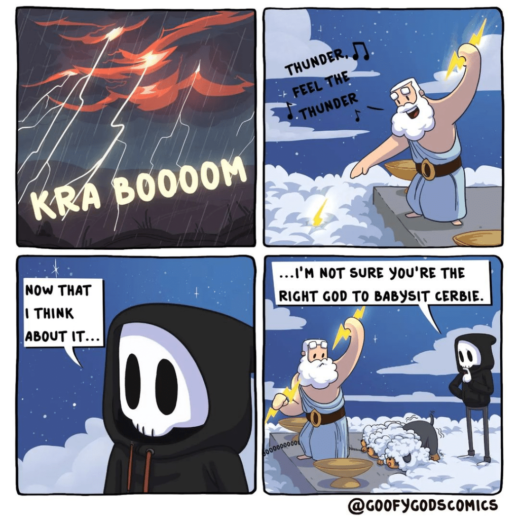 Here are 25 Comics from "Goofy Gods Comics" about how God Deals with ...