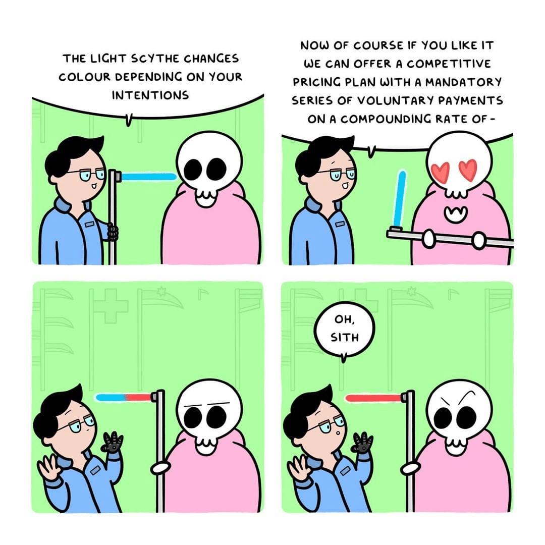 20 Wholesome Comics about the Grim Reaper That might Make your Day ...