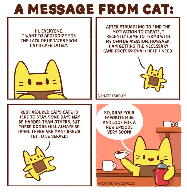 20 Cats Cafe Comics Illustrating The Life Of Cat As Barista | Comics To ...