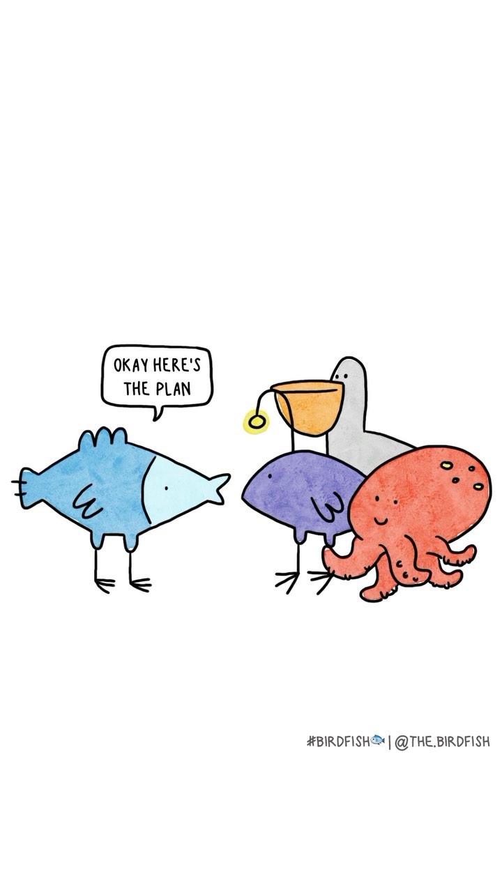 20 Comics Of Artist Portrays The Fish Living In Bird Life | Comics To Read