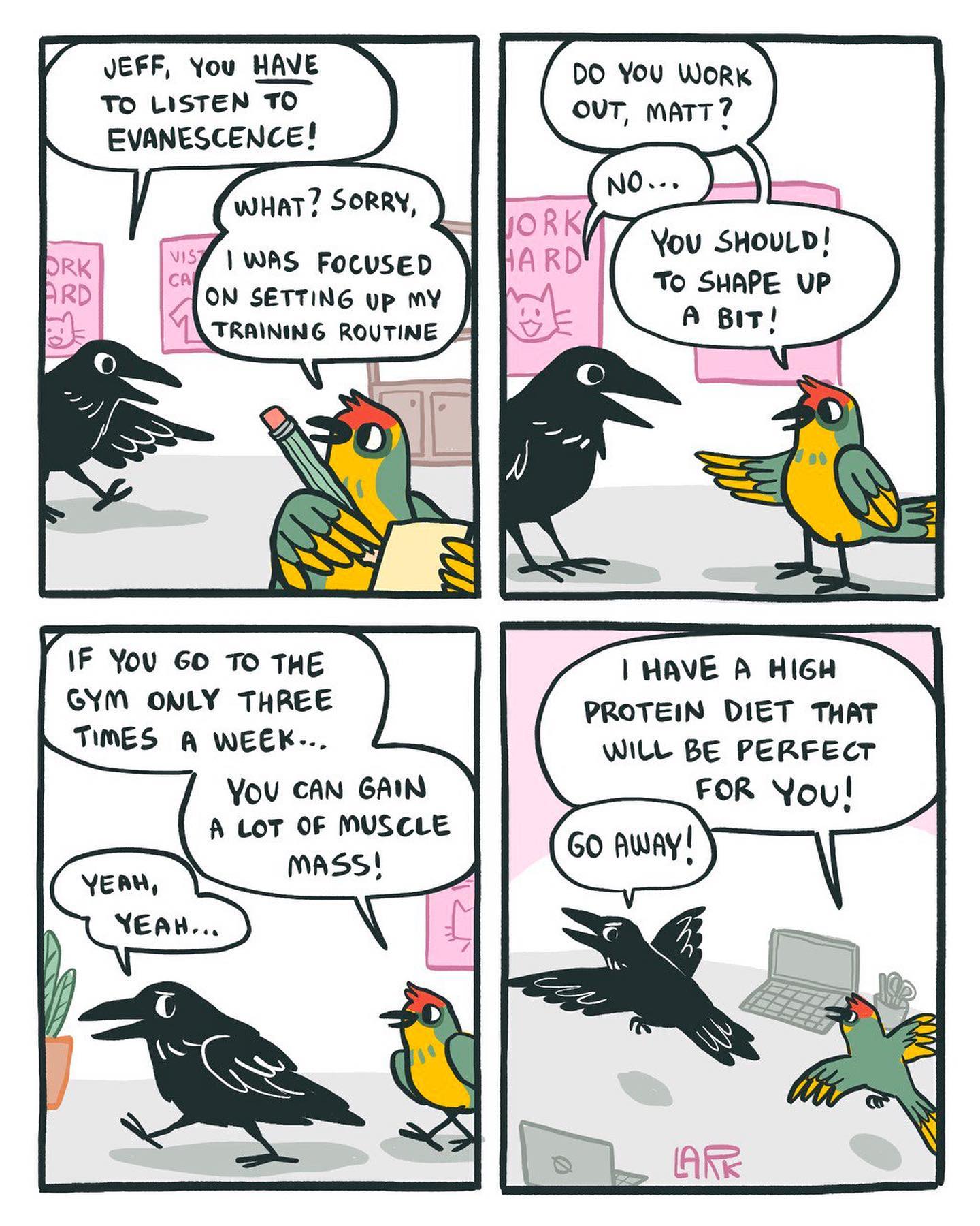 20 Larkness Comics Illustrating the Animal Work Life | Comics To Read