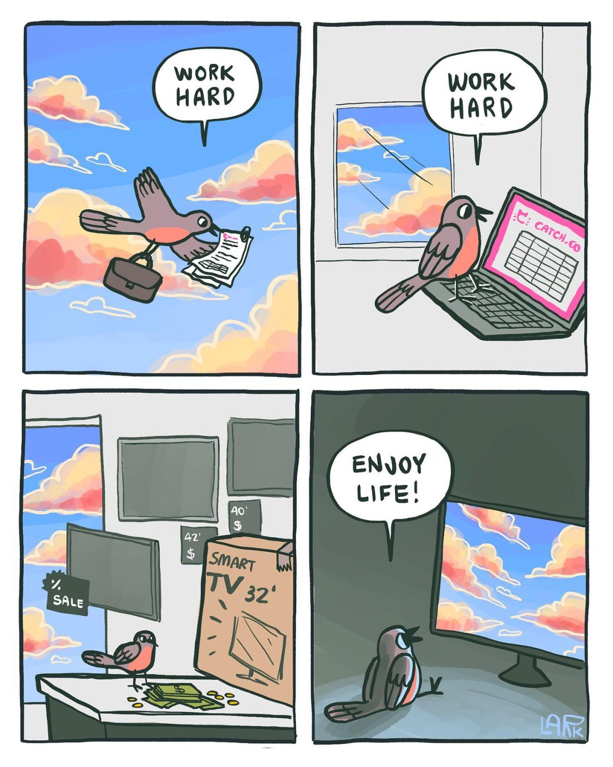 20 Larkness Comics Illustrating the Animal Work Life | Comics To Read