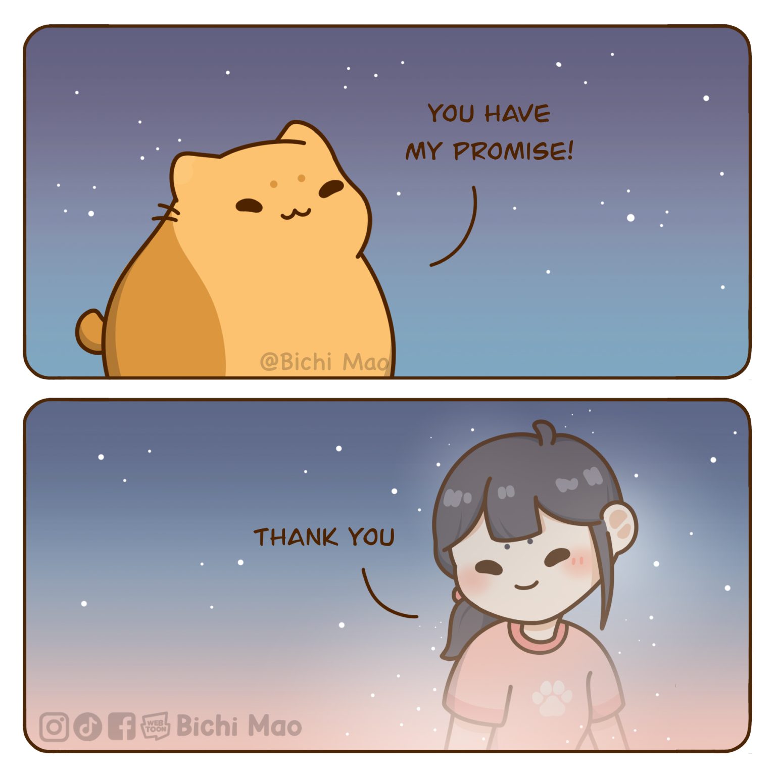 20 Illustrations of Cats If They Live Human Life by Bichi Mao - Comics To Read