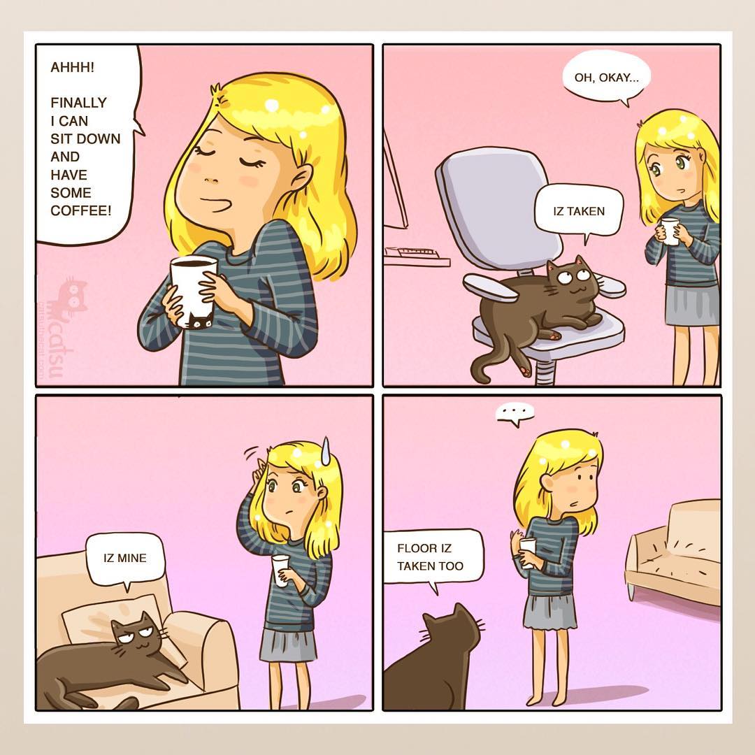 20 Catsu the Cat Comics that Portray the Benefits of Having Cat ...