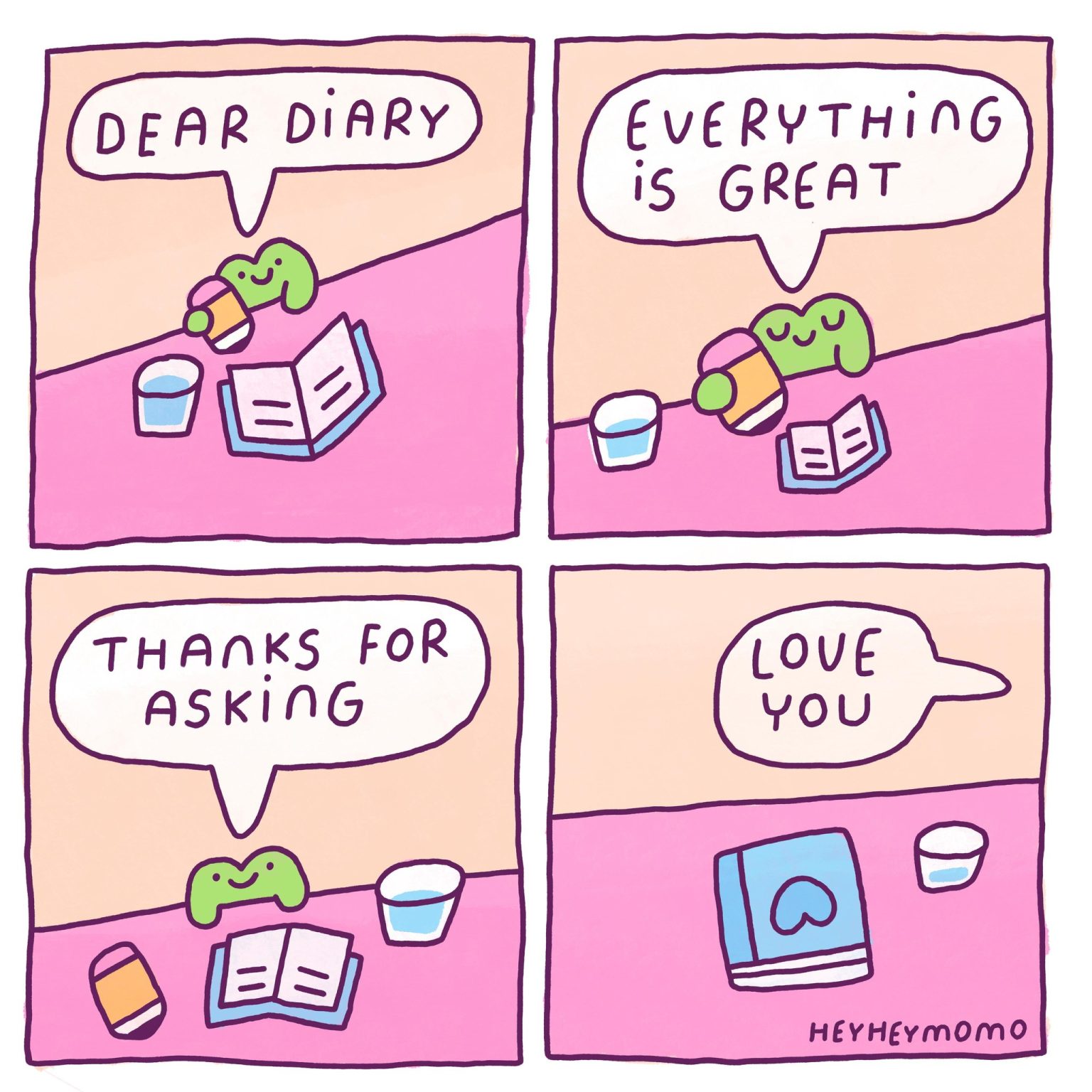 20 Heyhey Momo Draws Comics Illustrates the positivity and Witty Humour ...