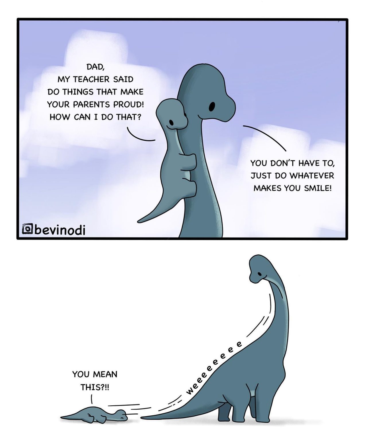 20 Bevinodi Comics Portrays Cute Moments Of Animals With Their Kids ...