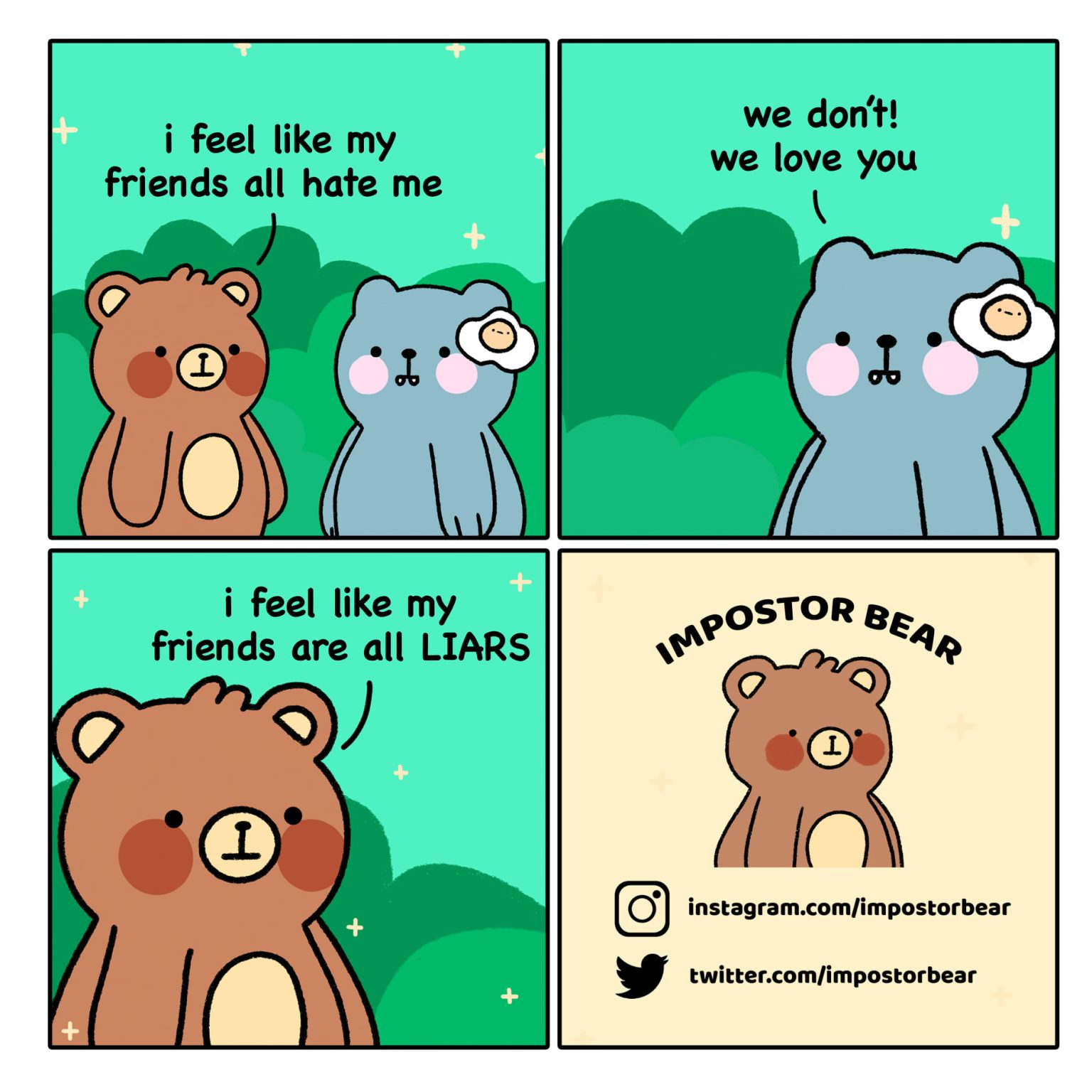 20 Impostor Bear Comics Loaded With Cute Moments Art by Two Gems Of ...