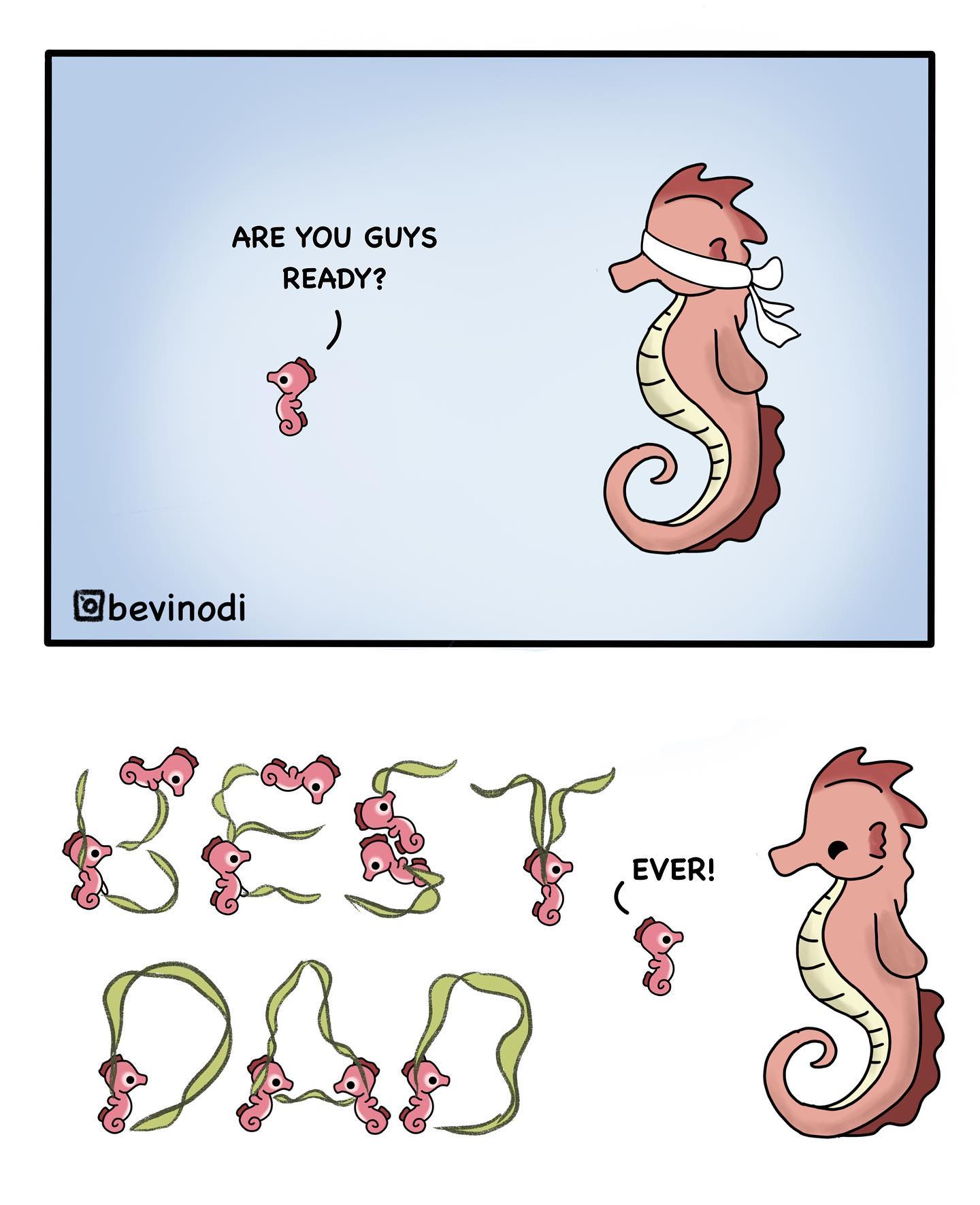 20 Bevinodi Comics Portrays Cute Moments Of Animals With Their Kids ...