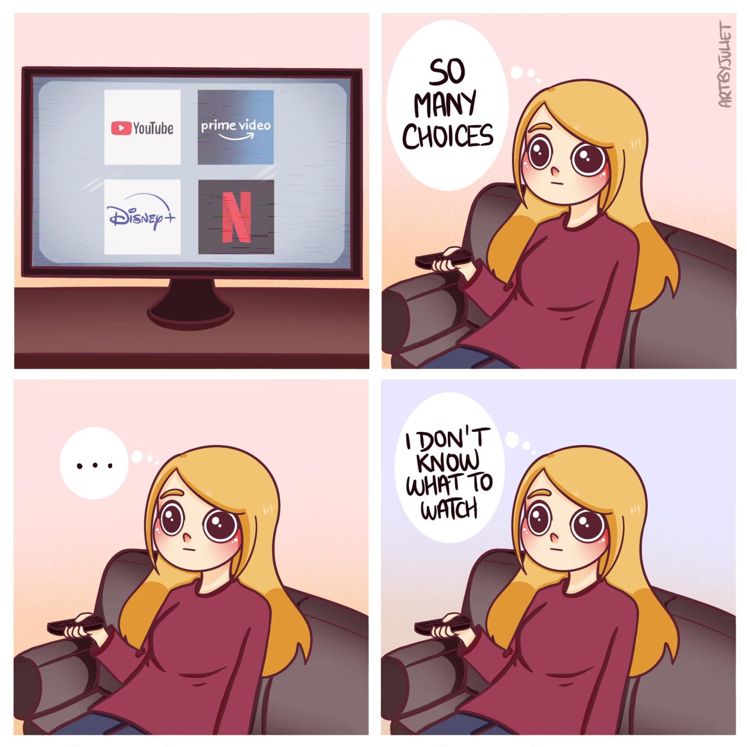 20 Art by Juliet Comics Illustrates Girl's Daily Life Struggles ...